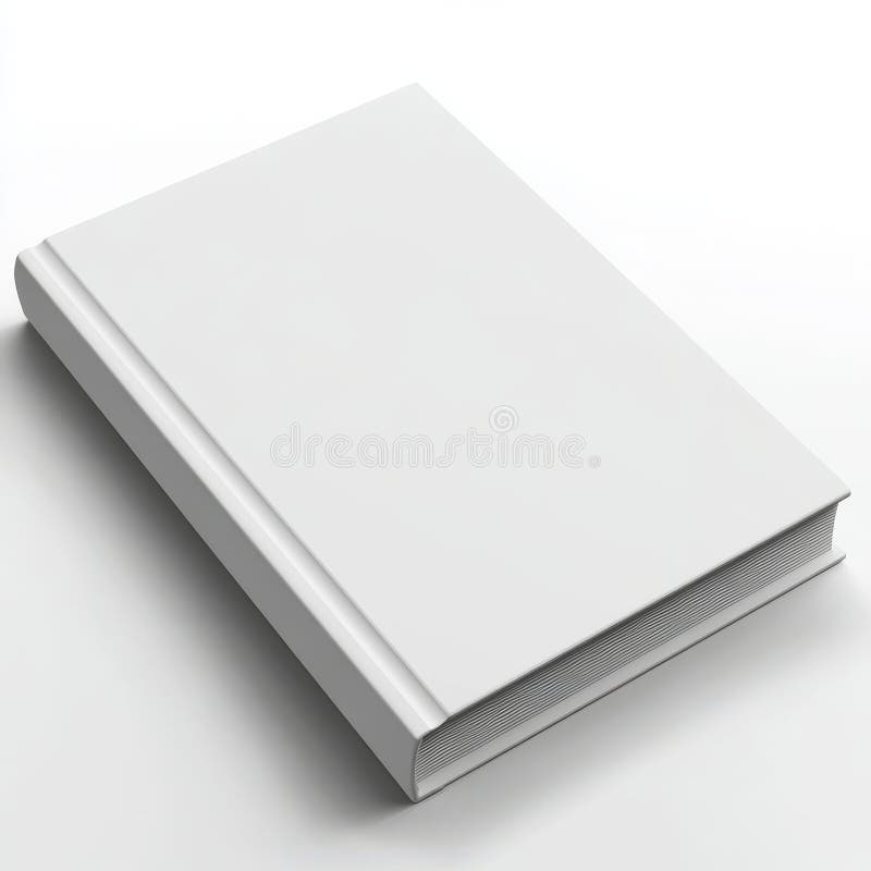 Simple Product Display is Achieved with Blank White Book Cover Mockup ...