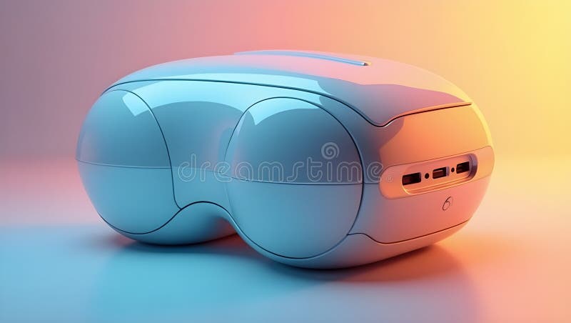 Simple Product Render in Bold Colors with Reflective Surfaces Stock ...