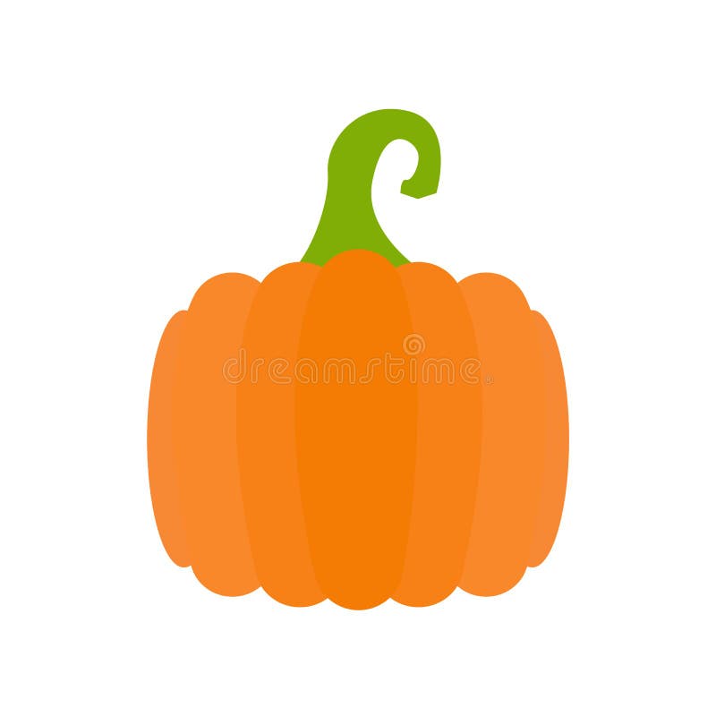 Simple Pumpkin Illustration Stock Vector - Illustration of clip, farm ...