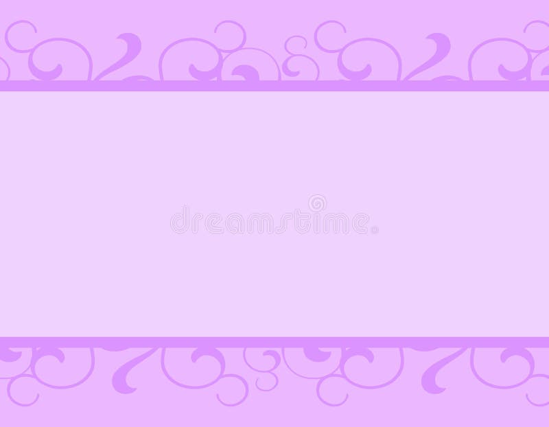 Simple Purple Decorative Border Stock Illustration - Illustration of ...