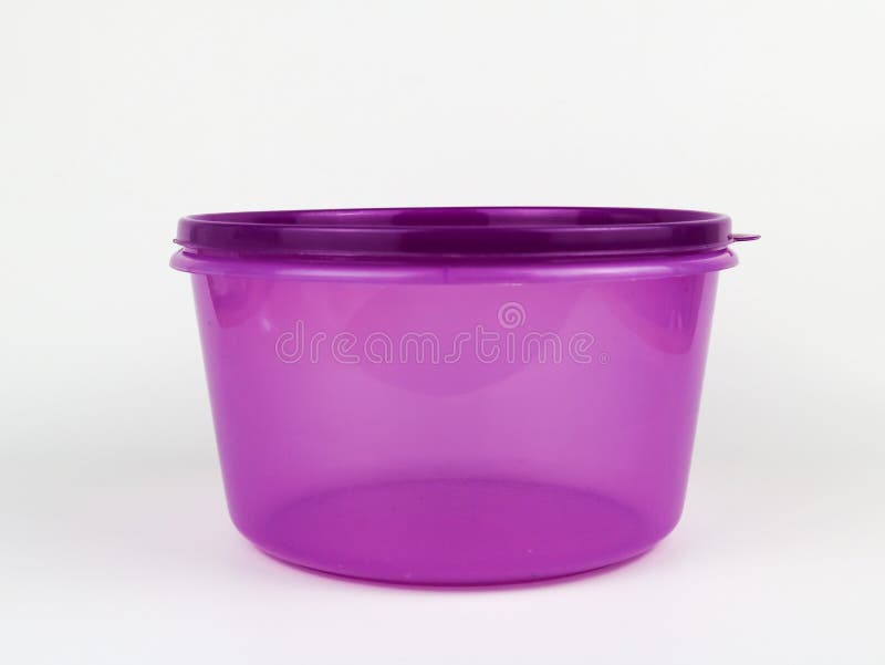 A Simple Purple Plastic Food Container Stock Image - Image of ...