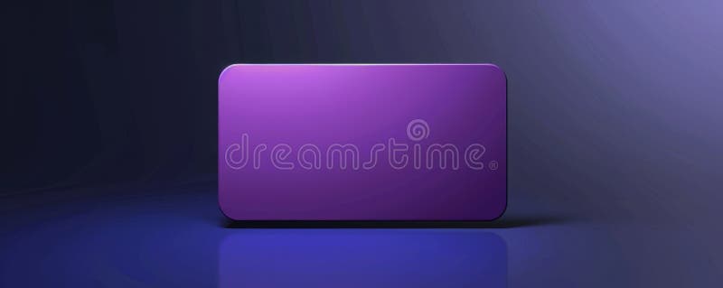 Simple Purple Rectangular Card with Rounded Corners on an Abstract ...