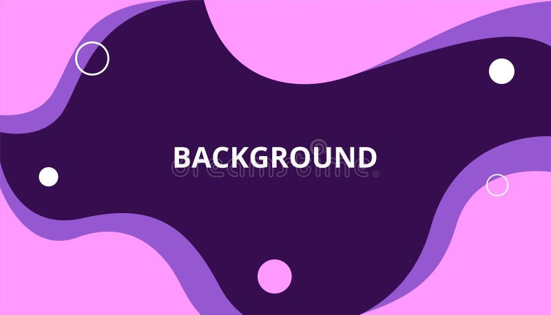 Simple Purple Vector Background with Abstract Waving Shapes Stock ...