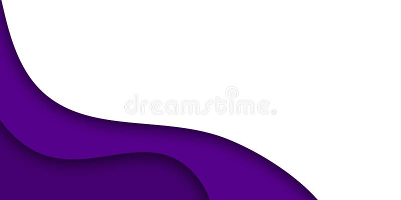 Simple Purple Violet White Background with Curve Wave Lines . White ...