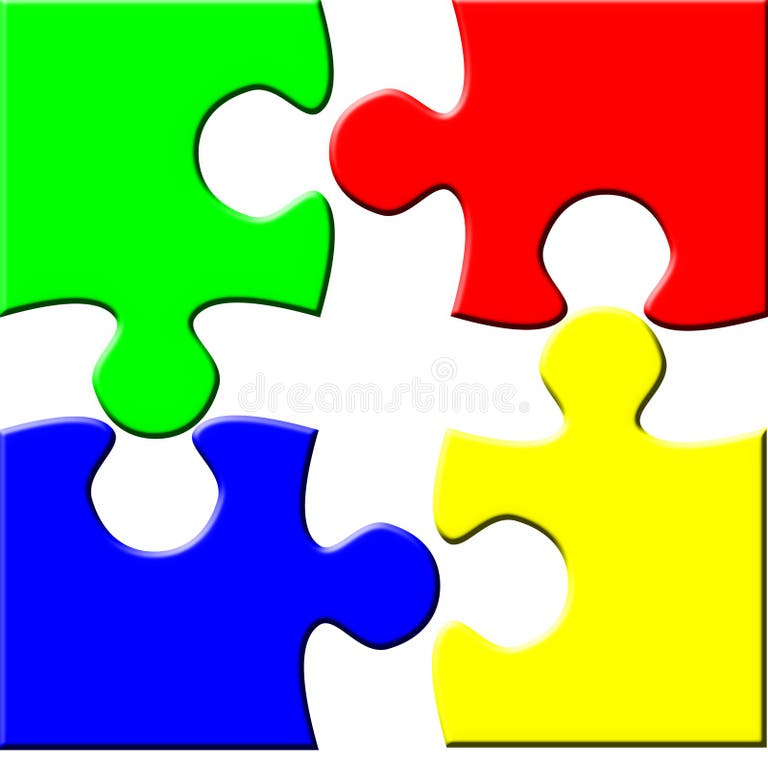 Simple puzzle stock illustration. Illustration of assemble - 8834306