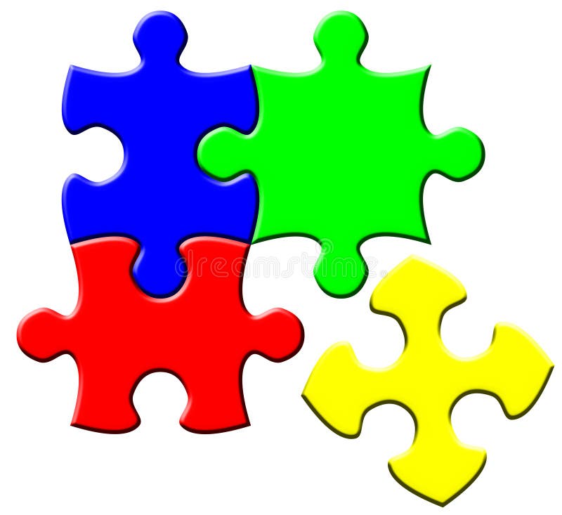 Simple puzzle stock illustration. Illustration of challenge - 8895512