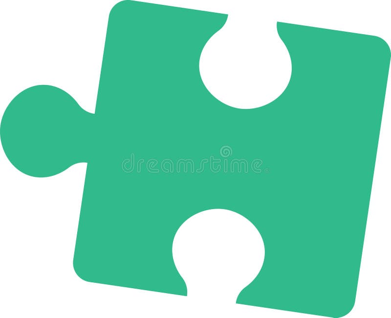 Simple Puzzle Piece Icon stock image. Image of matching - 371041487