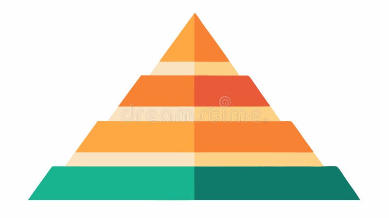 A Simple Pyramid with Five Tiers Each Labeled with Illustrations ...