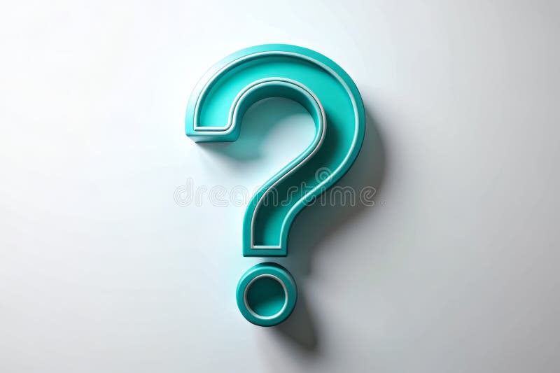 Simple Question Mark Outline Design Minimalist Vector Graphic for FAQs ...