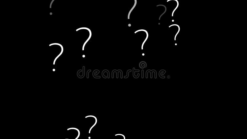Simple Question Marks Flying Up - Animation Loop with Alpha Channel ...