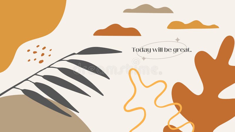 Simple Quote Abstract Desktop Wallpaper Stock Illustration ...