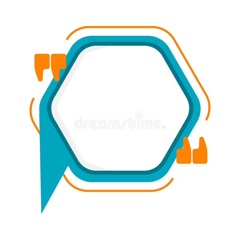 Simple Quote Box Frame stock vector. Illustration of talk - 332825232