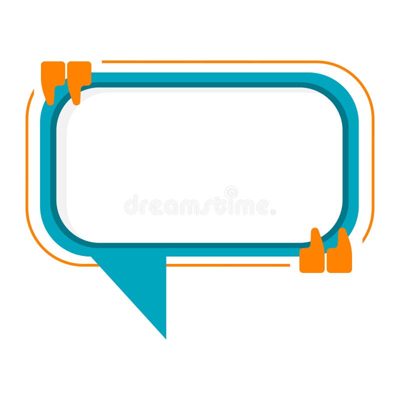 Simple Quote Box Frame stock vector. Illustration of quote - 332825241
