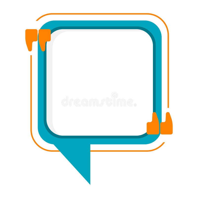 Simple Quote Box Frame stock vector. Illustration of quote - 332825246