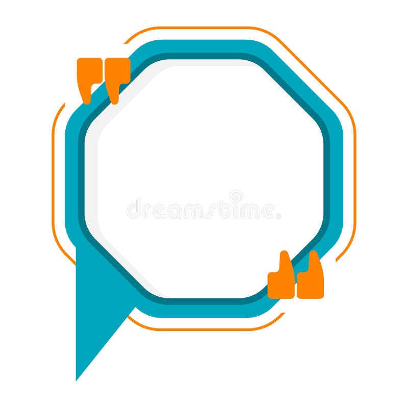 Simple Quote Box Frame stock vector. Illustration of quote - 332825258