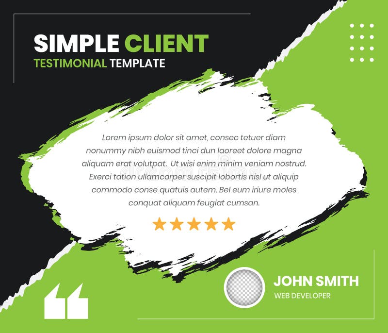 Simple Quote, Client Review and Customer Feedback Presentation Social ...