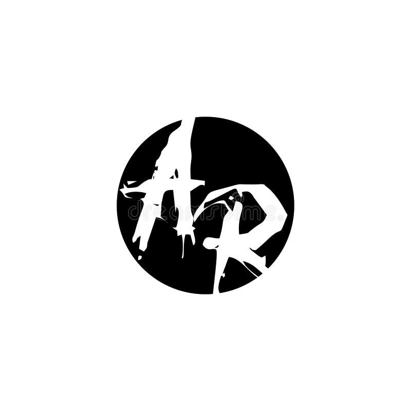 Simple a R Letter Icon Vector Logo Stock Illustration - Illustration of ...