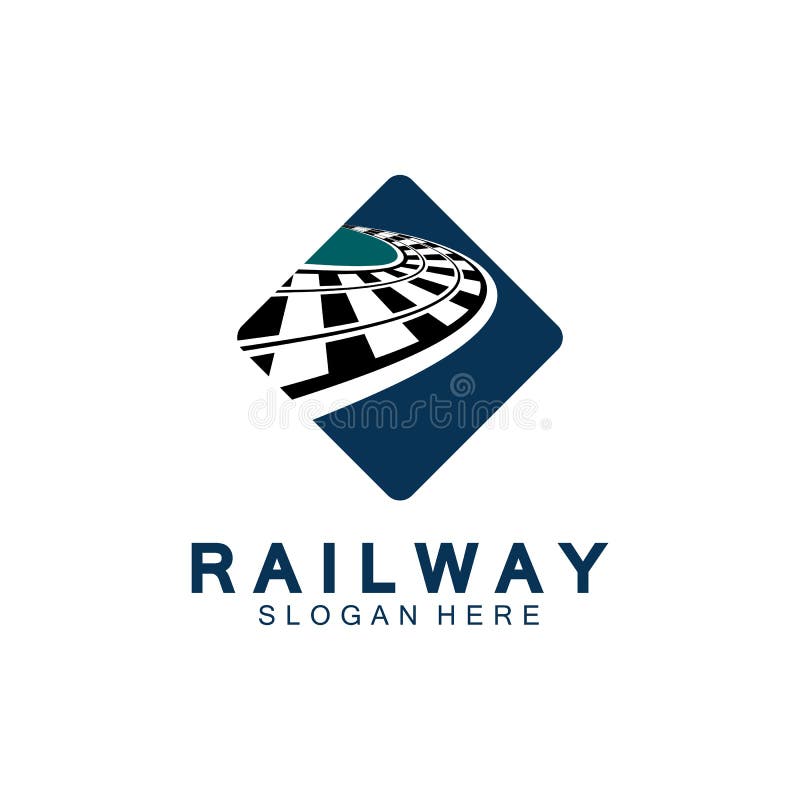 Simple Rail Logo Vector Icon Design Illustration Stock Vector ...