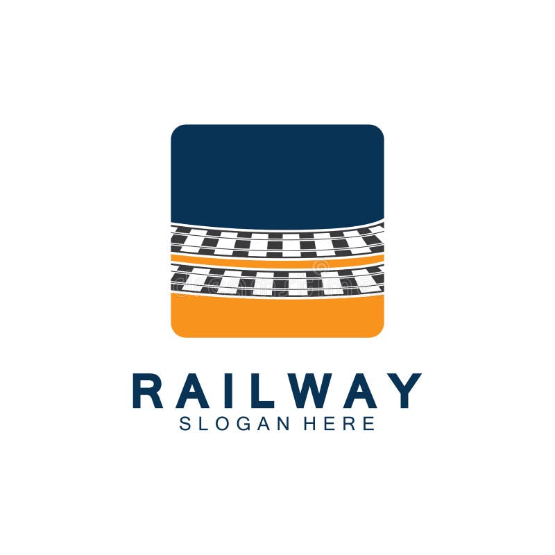 Simple Rail Logo Vector Icon Design Illustration Stock Vector ...