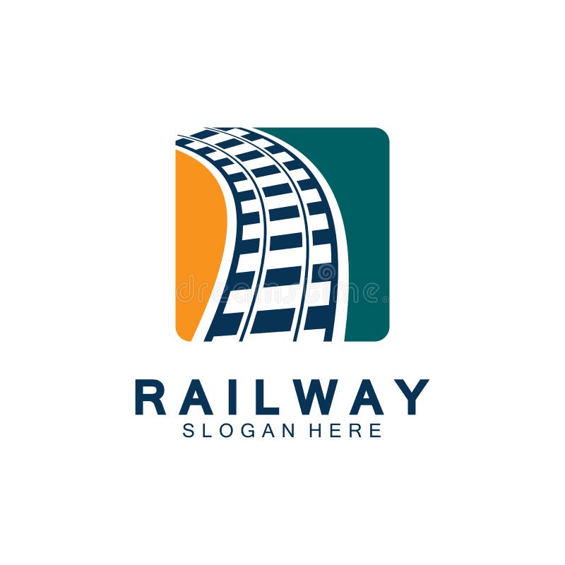 Simple Rail Logo Vector Icon Design Illustration Stock Vector ...