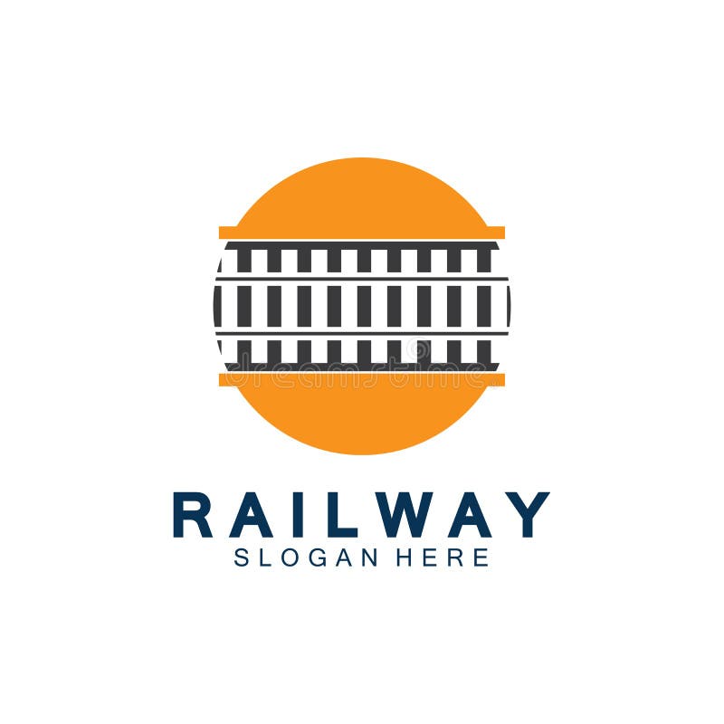 Simple Rail Logo Vector Icon Design Illustration Stock Vector ...