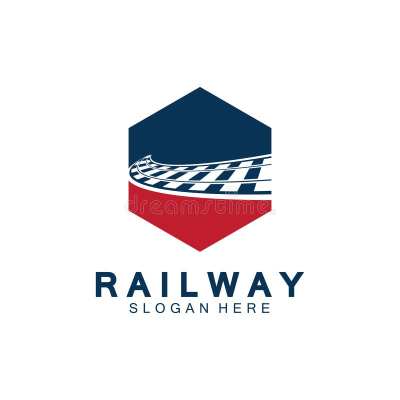 Simple Rail Logo Vector Icon Design Illustration Stock Illustration ...