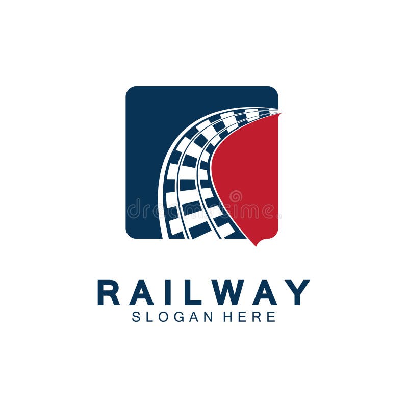 Simple Rail Logo Vector Icon Design Illustration Stock Vector ...