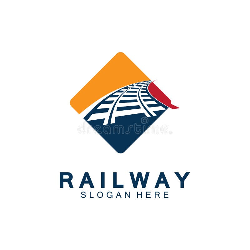 Simple Rail Logo Vector Icon Design Illustration Stock Vector ...