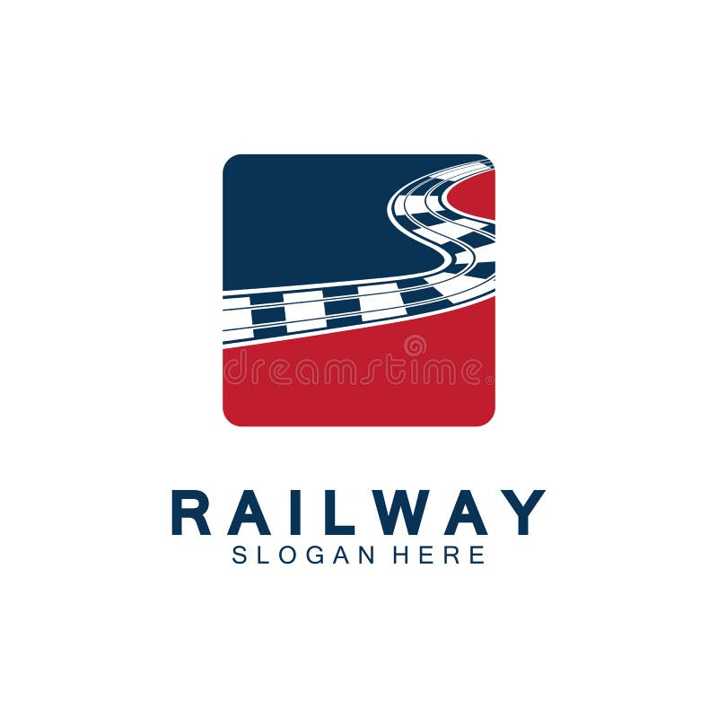 Simple Rail Logo Vector Icon Design Illustration Stock Vector ...