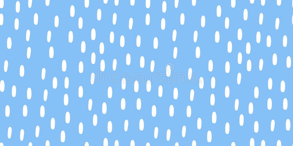 Simple Rain Pattern. Seamless Pattern with White Drops of Rain. Small ...