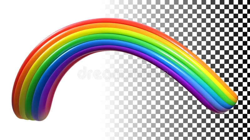 Simple Rainbow Arc, Colorful Spectrum, Light Refraction, Cheerful ...