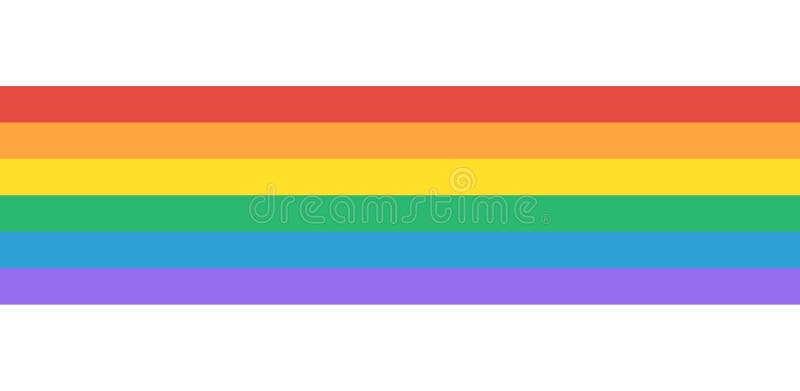 Simple Rainbow Seamless LGBT Pride Month Tape. Stock Vector ...