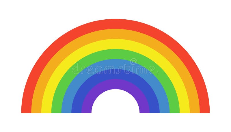Simple Rainbow Vector Design Element Stock Vector - Illustration of ...
