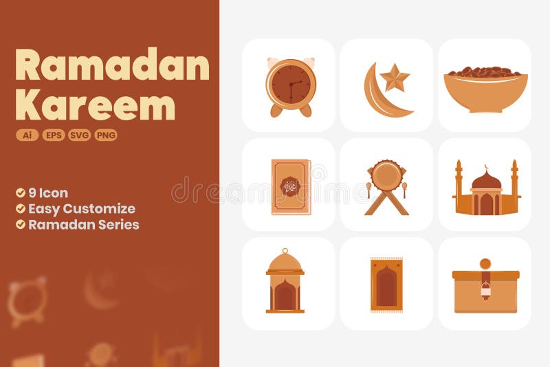Simple Ramadan Background Design Stock Illustration - Illustration of ...