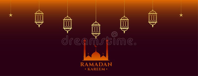 Simple Ramadan Background Design Stock Illustration - Illustration of ...