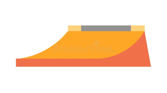 Simple Ramp Structure Icon, Access, Slope, Path, Flat Style, Vector ...