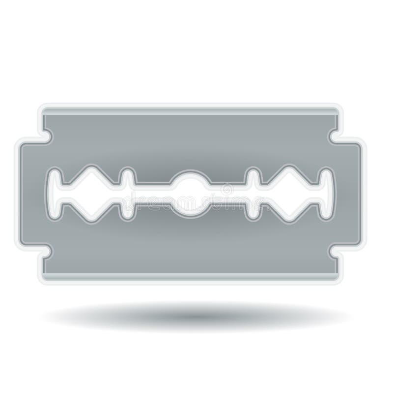 Simple Razor Blade stock vector. Illustration of edge - 32748579
