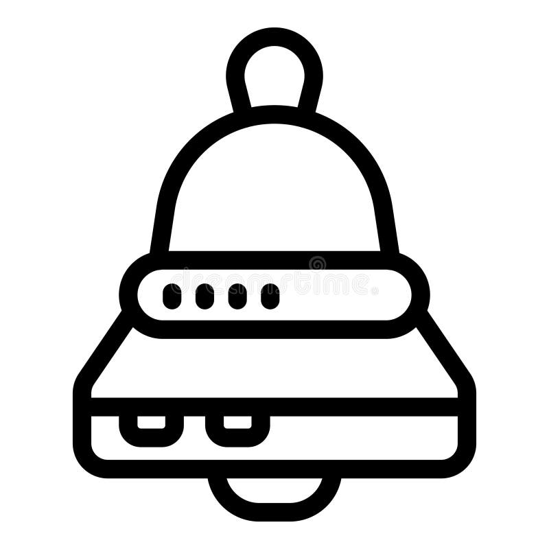 Simple Reception Bell Icon for Calling for Assistance Stock ...