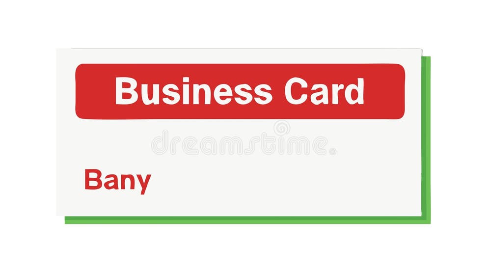 Simple Rectangular Business Card Personal Identification Contact ...