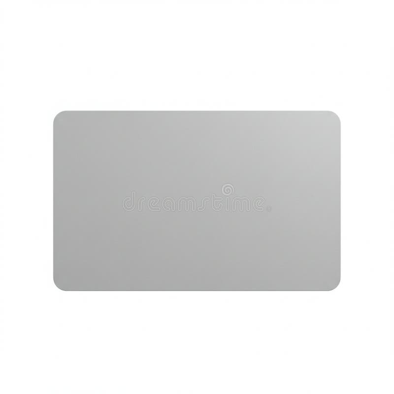 A Simple, Rectangular, Gray Card with Rounded Corners. it Has a Blank ...
