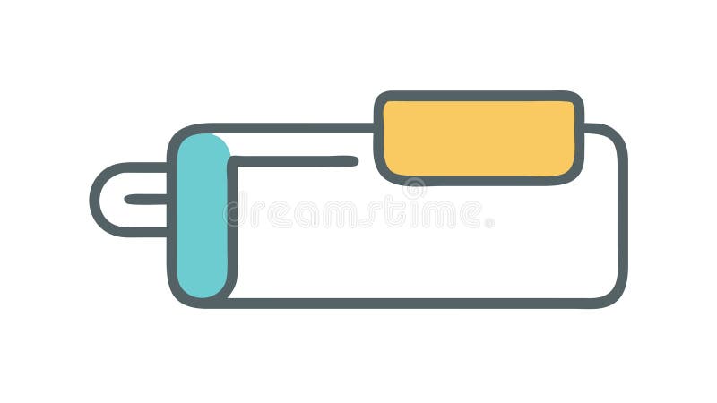 Simple Rectangular Pouch or Bag Outline Icon, Vector Design Generative ...