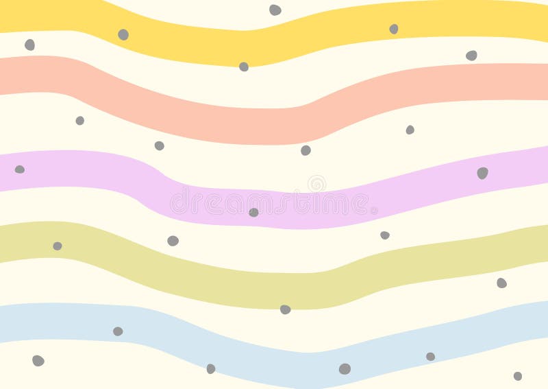 Simple Rectangular Background with Tangled Wavy Lines. Stock Vector ...