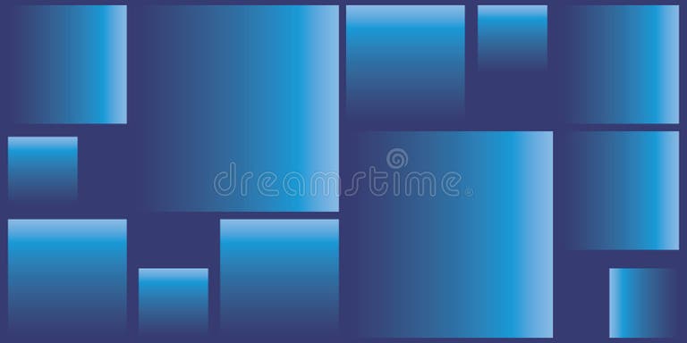 Simple Rectangular Tiled Frames of Various Sizes, Colored in Shades of ...