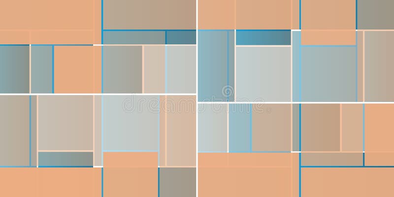 Simple Rectangular Tiled Frames of Various Sizes, Colored in Shades of ...