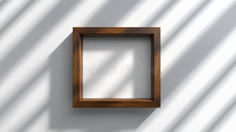 Rectangular Wooden Frame Simple Elegant Design Display Furniture Stock ...