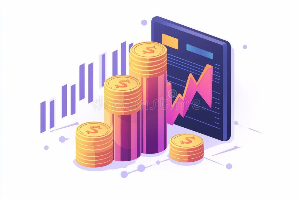 Simple Red Arrow Graph Pointing Upward with a Clean and Sharp Design ...