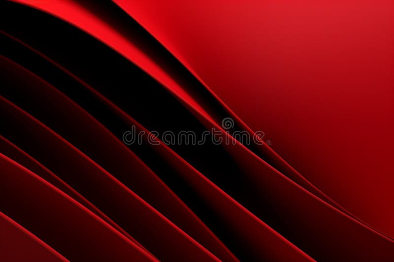 Simple Red Background - Generative Ai Illustration Stock Illustration ...