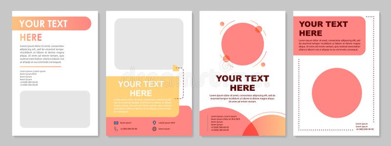 Simple Red Brochure Template Stock Vector - Illustration of booklet ...