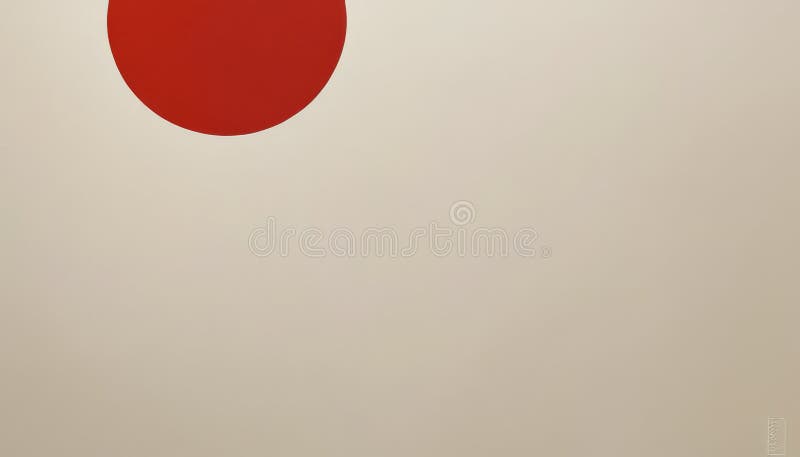 Simple Red Circle on Neutral Background Stock Image - Image of balance ...