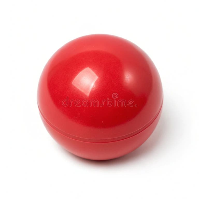 Red Circular Object Isolated on White Stock Illustration - Illustration ...